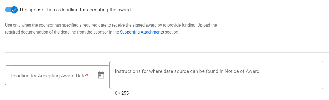 Awards Supporting Attachments - SAGE