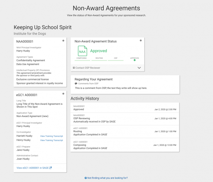 MyResearch Portal - Office of Research Tools