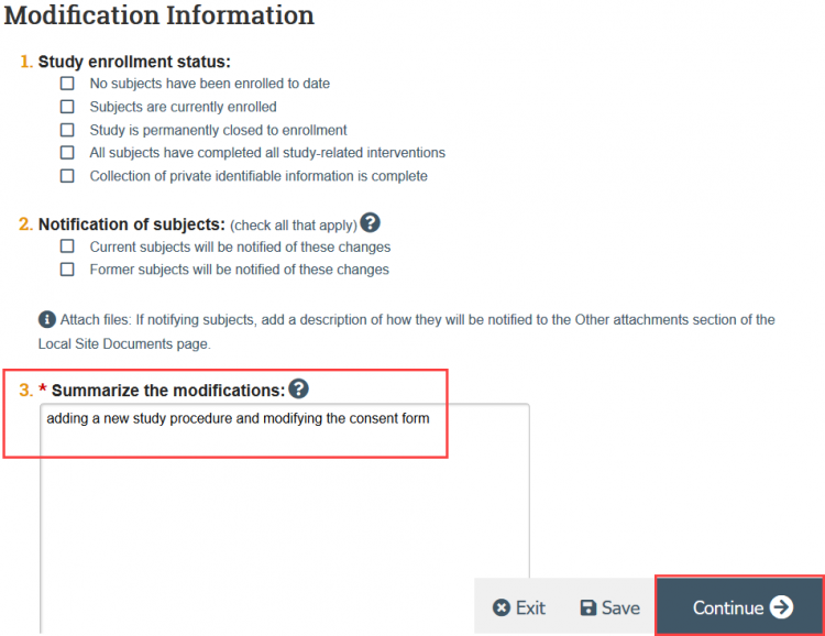 Modifications to UW Reviewed Studies - UW Research