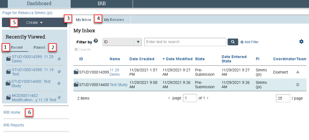 Dashboard - UW Research