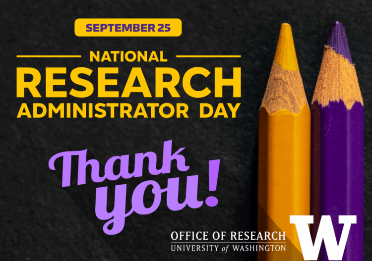 September 25 is National Research Administrator Day - UW Research