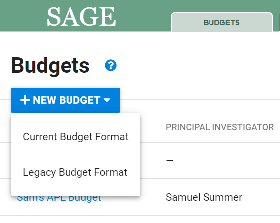 SAGE Budget Redesign_New Budget - UW Research
